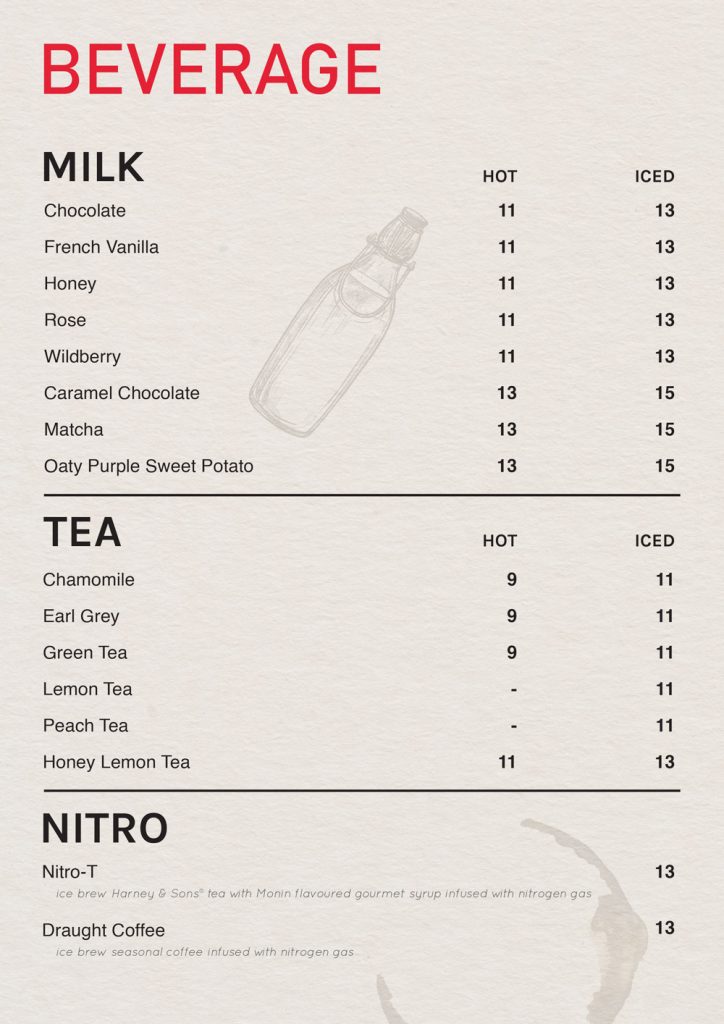 Menu – Beans Depot